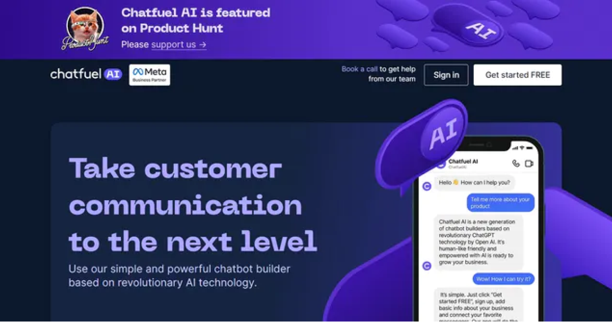 【2025最新】Chatfuel AIとは？特徴や使い方、料金まで解説！| 日本最大の生成AIデータベース「AIツールギャラリー」