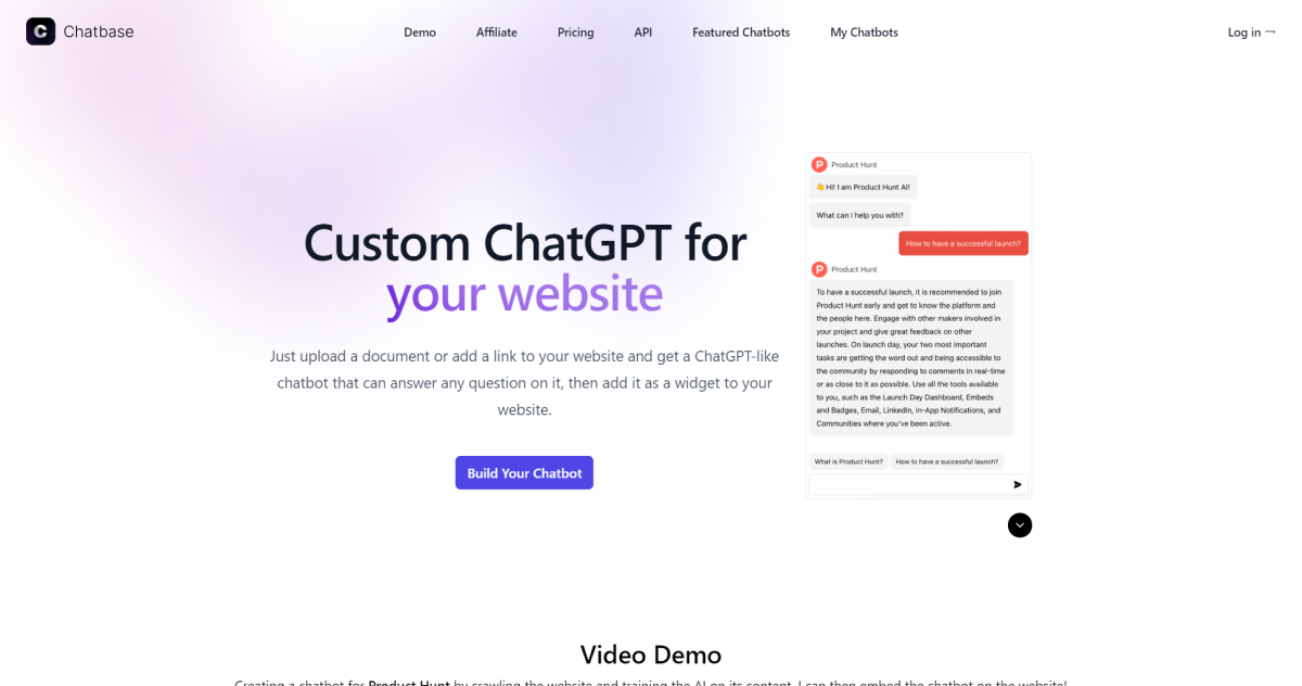 チャットボット に使えるAIツール「Chatbase」の使い方やメリットを解説！| 日本最大級のAIデータベース「AIツールギャラリー」