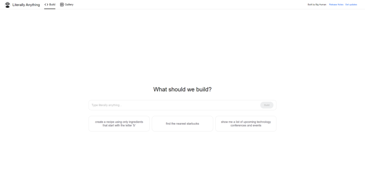 【2025最新】Literally Anythingとは？特徴や使い方、料金まで解説！| 日本最大の生成AIデータベース「AIツールギャラリー」