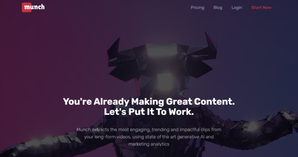 【2025最新】Munchとは？特徴や使い方、料金まで解説！| 日本最大の生成AIデータベース「AIツールギャラリー」