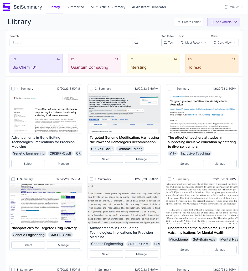 【2025最新】SciSummaryとは？特徴や使い方、料金まで解説！| 日本最大の生成AIデータベース「AIツールギャラリー」