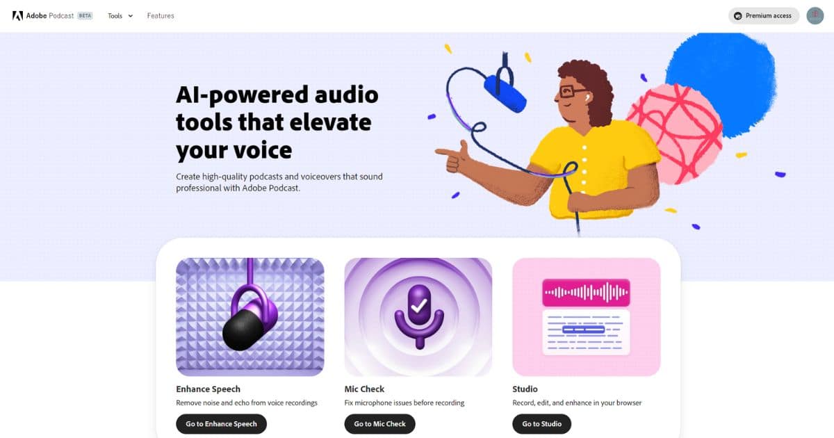 【2026最新】Adobe Podcastとは？特徴や使い方、料金まで解説！| 日本最大の生成AIデータベース「AIツールギャラリー」