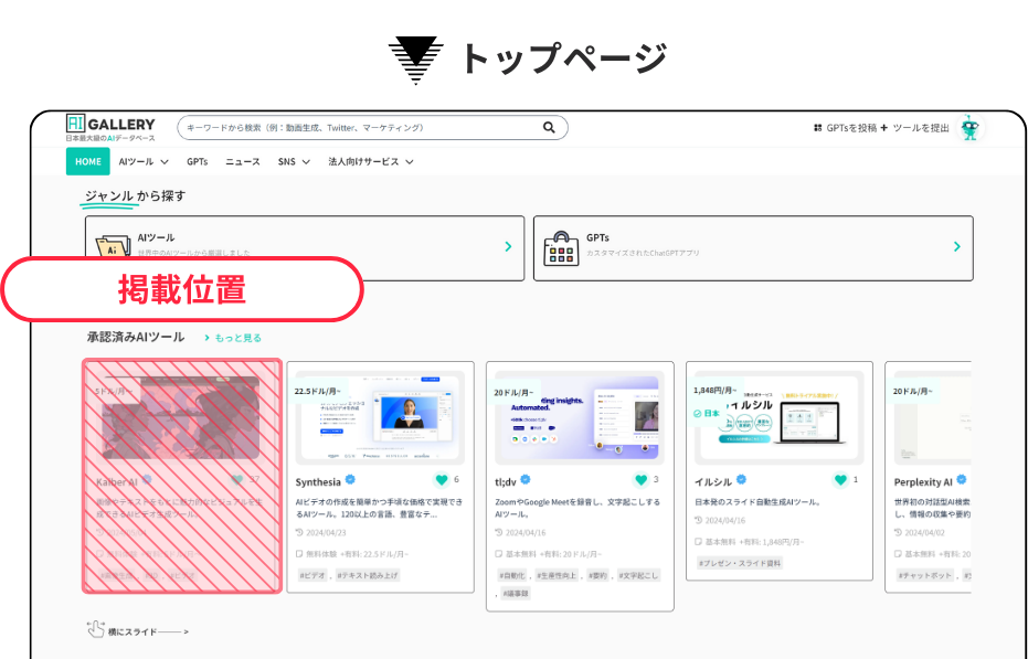 注目を集める | AIツールギャラリー