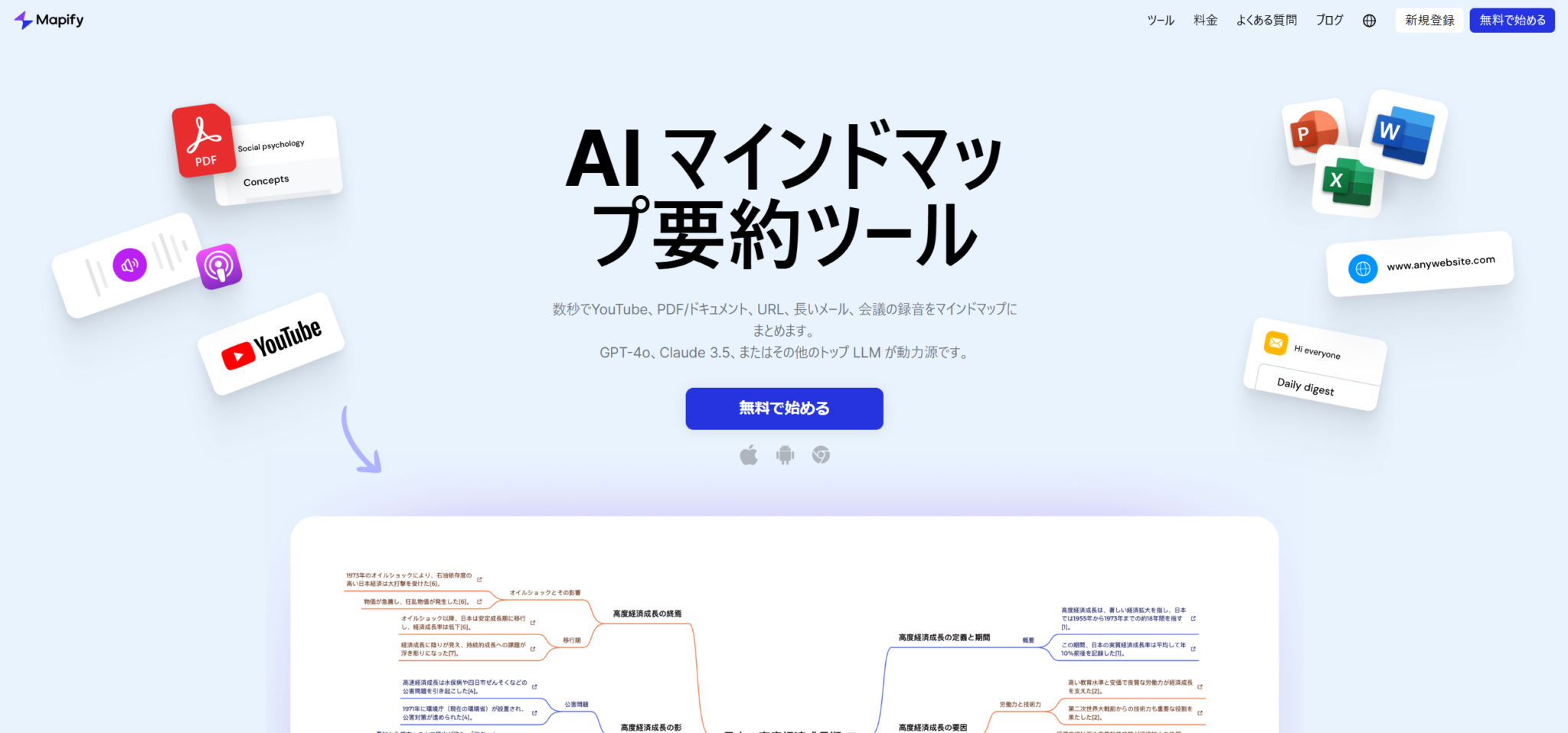 大手4大マインドマップツールを徹底比較！Mapify, MindMeister, XMind, Coggleの特徴と選び方 | AIツールギャラリー